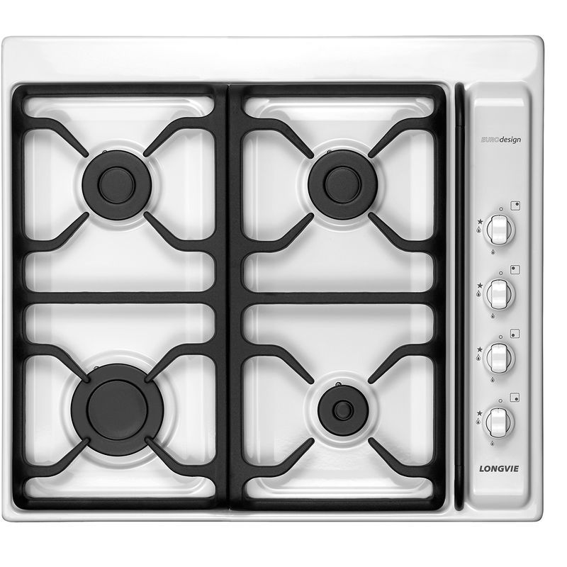 Anafe Empotrable Multigas Longvie A6600BF 4 Hornallas 60CM Blanco ...