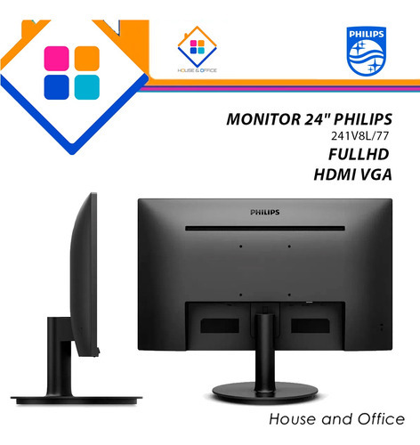 Monitor 24 Pulgadas Philips 241v8/77 Fullhd Hdmi Vga - PHILIPS TV LED ...