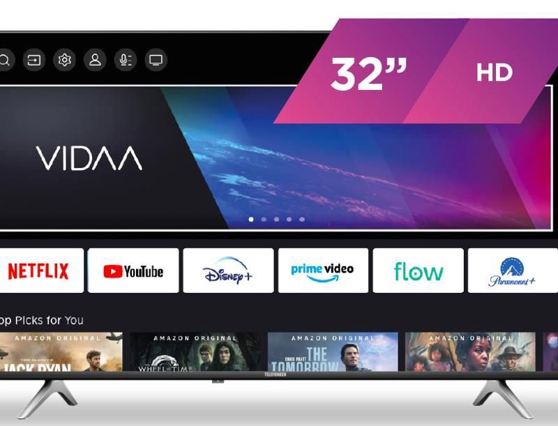 TV LED 32 TELEFUNKEN TK3223H5 VIDAA - SMART HD HDMI USB - TELEFUNKEN TV LED 26 a 32P SMART ...