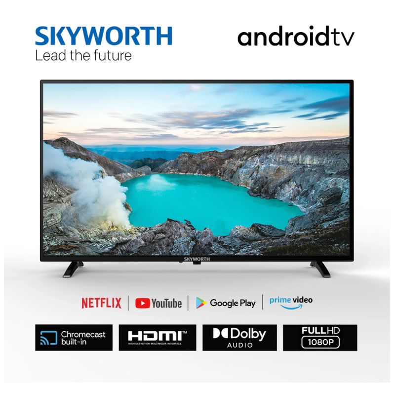 Smart TV 43 Skyworth 43E10 LED Full HD Android Tv - SKYWORTH TV LED 33 a 43P SMART - Megatone