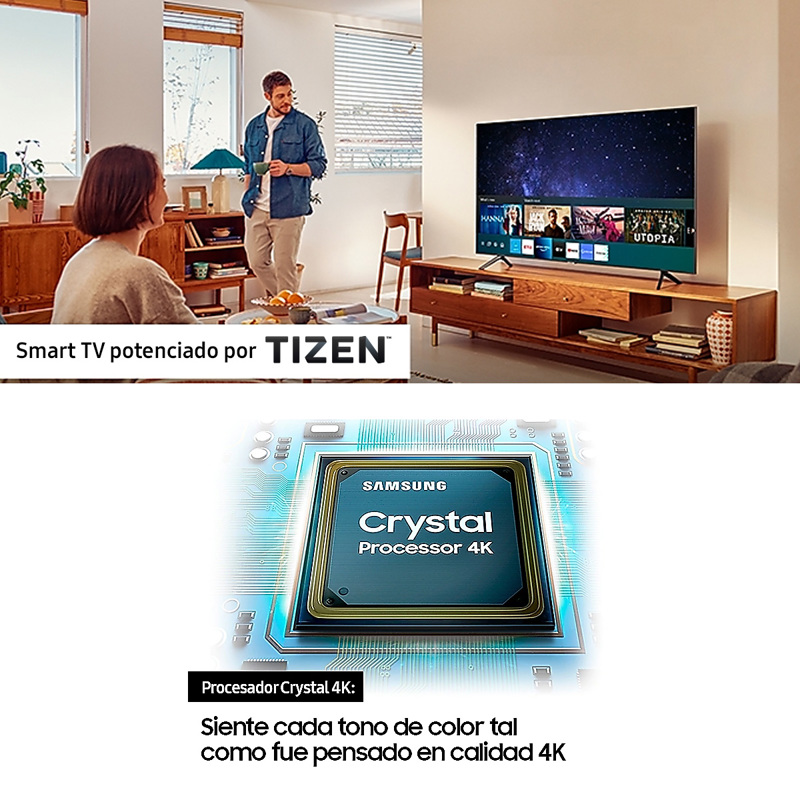 Smart Tv Samsung 4k Uhd AU7000 55 HDR UN55AU7000GCZB - SAMSUNG TV LED ...