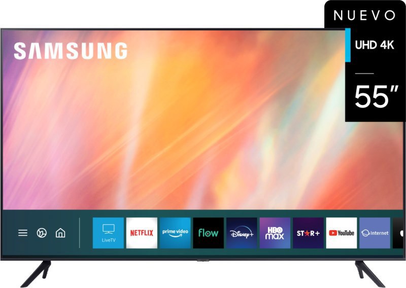 Smart Tv SAMSUNG 55 Pulgadas 4K Ultra HD AU7000 - SAMSUNG TV LED 51 A 59P SMART - Megatone
