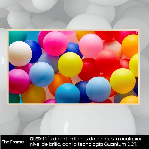 Smart Tv Samsung The Frame Qled 4k 55'' + Marco Beige - SAMSUNG TV LED ...