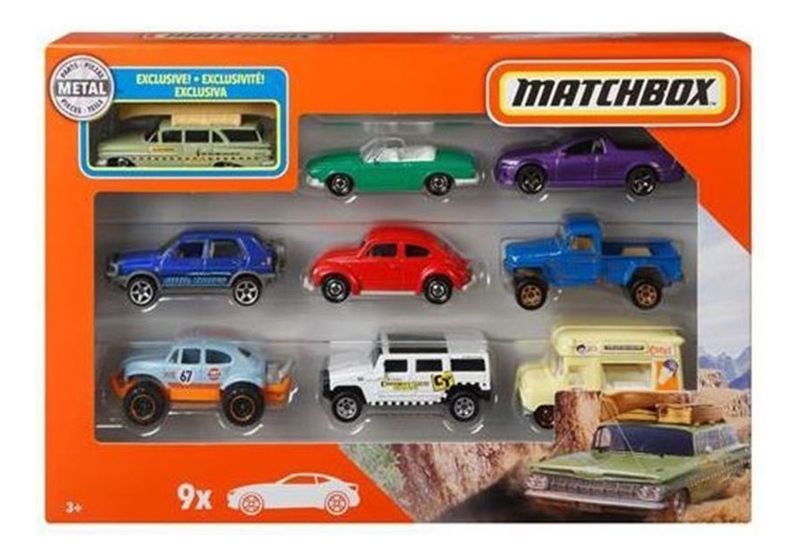 Matchbox Set X 9 Autos Mattel Surtido Vehiculos - MATTEL PISTAS Y ...