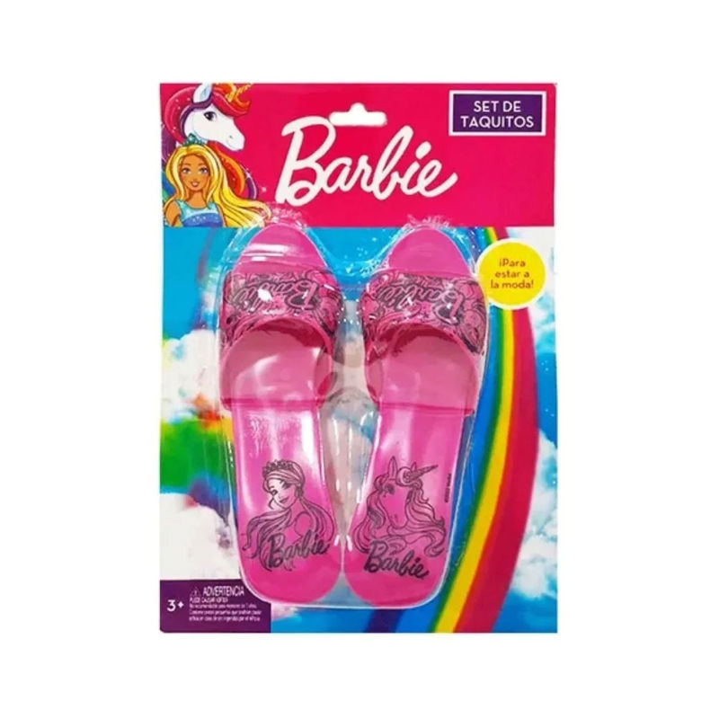 Set De Taquitos Barbie Rosa Zapatitos Para Nena Miniplay - GENERICO ...