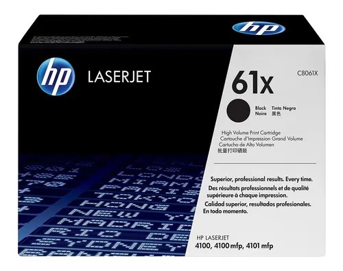 Cartucho de Toner Original HP LaserJet 61X C8061X Alto Rendimiento ...
