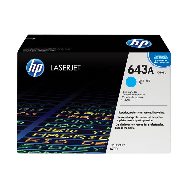 Cartucho de Toner Original HP LaserJet 643A Q5951A Cyan - HP INSUMOS ...