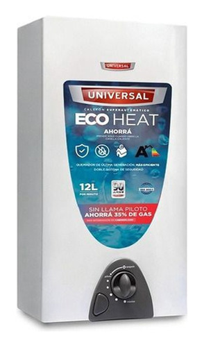Calefón Universal 12l Cu-126 Gas Natural Sin Pulsador - UNIVERSAL ...