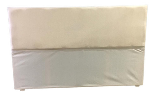 Respaldo Sommier King Size 2 Metros Tapizado Liso Chenille Color Crema ...