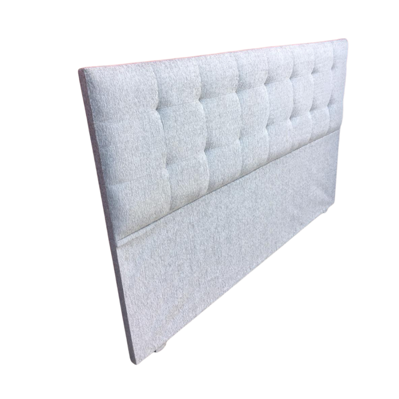 Respaldo Para Sommier Super Queen 160cm Chenille Capitone Color Gris ...