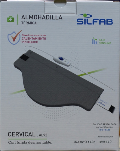 Almohadilla Electrica Silfab Al92 Funda Desmontable Cervical - SILFAB ...