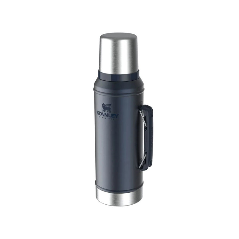 Termo Mate Stanley Classic 950 ml Con Asa y Tapón Cebador Azul ...