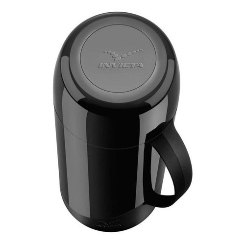 Termo Invicta Firenze Ampolla De Vidrio 1L Negro - INVICTA TERMOS Y JARRAS TERMICAS - Megatone