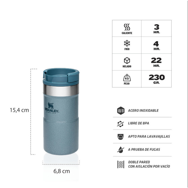 Vaso Térmico Stanley Classic Neverleak Mug 251ml - Azul - STANLEY ...