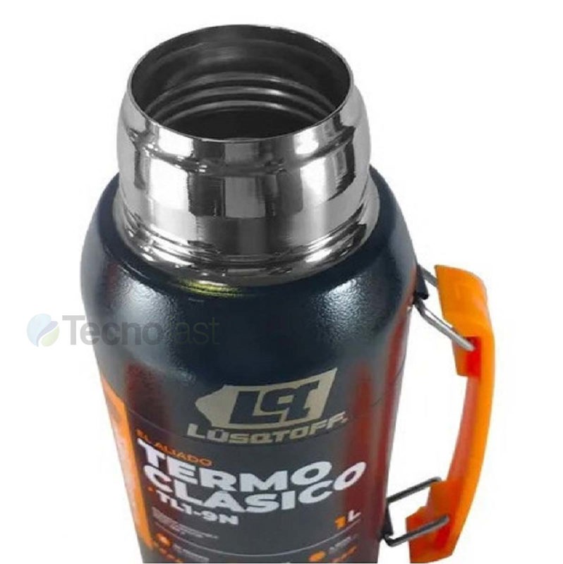 Termo Acero Inox 1 Litro Lusqtoff Negro Frio Calor Manija - LUSQTOFF ...