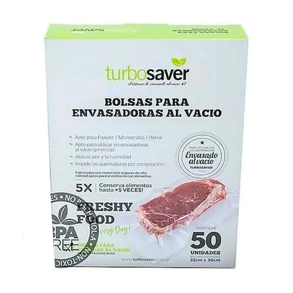 50 Bolsas Gofradas Vb2230 22x30 Envasadora Vacio Turbosaver ...