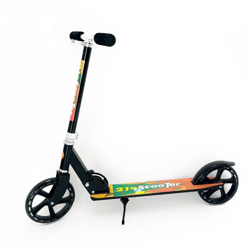 MONOPATÍN ALUMINIO PLEGABLE L-200-2C NEGRO - BEBITOS MOTOS Y ...