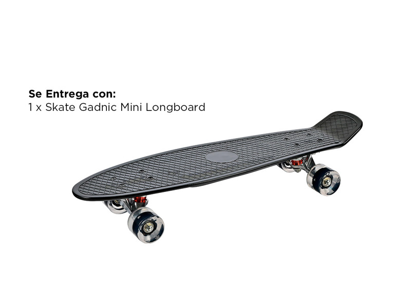 Mini Longboard Skate Gadnic - GADNIC MONOPATINES Y PATINETAS - Megatone