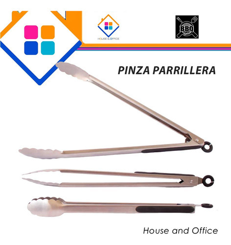 Pinza De Acero Bbq Grill Parrillera - BBQ GRILL PARRILLA A CARBON O ...
