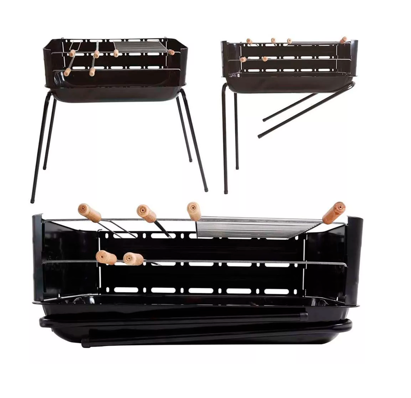 Parrilla A Carbón Mor Amazonas Campin Estructura Acero - MOR PARRILLA A ...