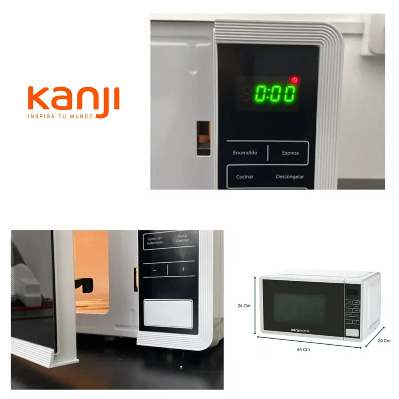 Microondas Kanji 23Lts 1000W KJH-MW23LX001MF - KANJI COCINAS MICROONDAS - Megatone