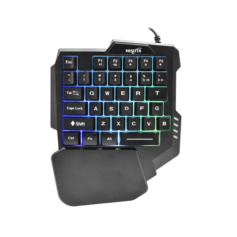 Volver Teclado Gamer De Una Mano Rgb 35 Teclas Con Macros NISUTA ...
