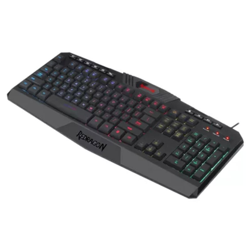 Teclado gamer Redragon Harpe Pro K503A RGB QWERTY color negro con luz RGB - REDRAGON TECLADOS ...