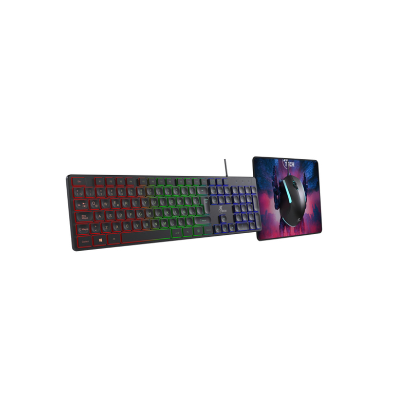 Teclado con Mouse y MPad X-Tech Hasha Gaming USB Español - X-TECH ...