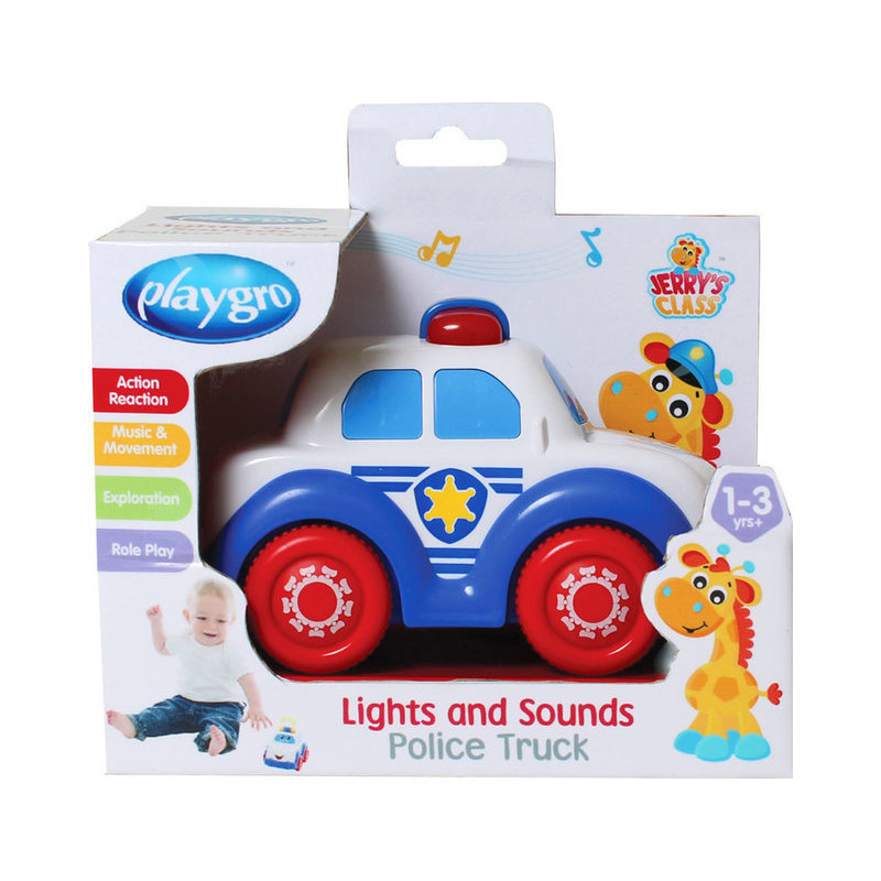 LIGHTS AND SOUNDS POLICE CAR PLAYGRO - PLAYGRO JUGUETES BEBE - Megatone