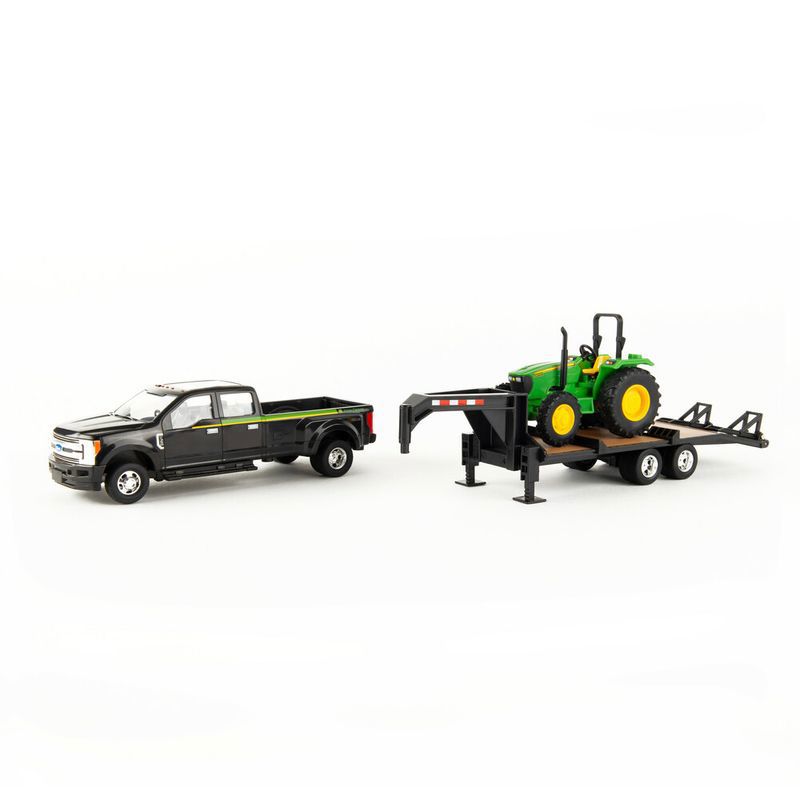 PICKUP TRUCK WITH TRAILER AND 5075 TRACTOR JOHN DEERE - JOHN DEERE ...