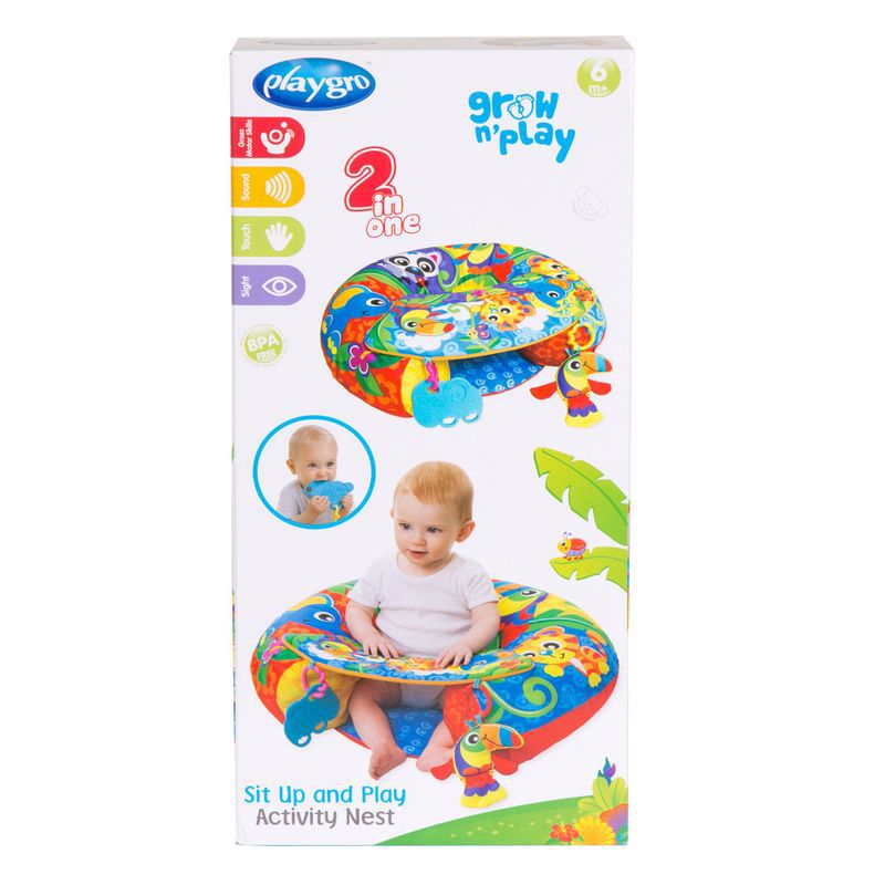SIT UP AND PLAY ACTIVITY NEST PLAYGRO - PLAYGRO JUGUETES BEBE - Megatone