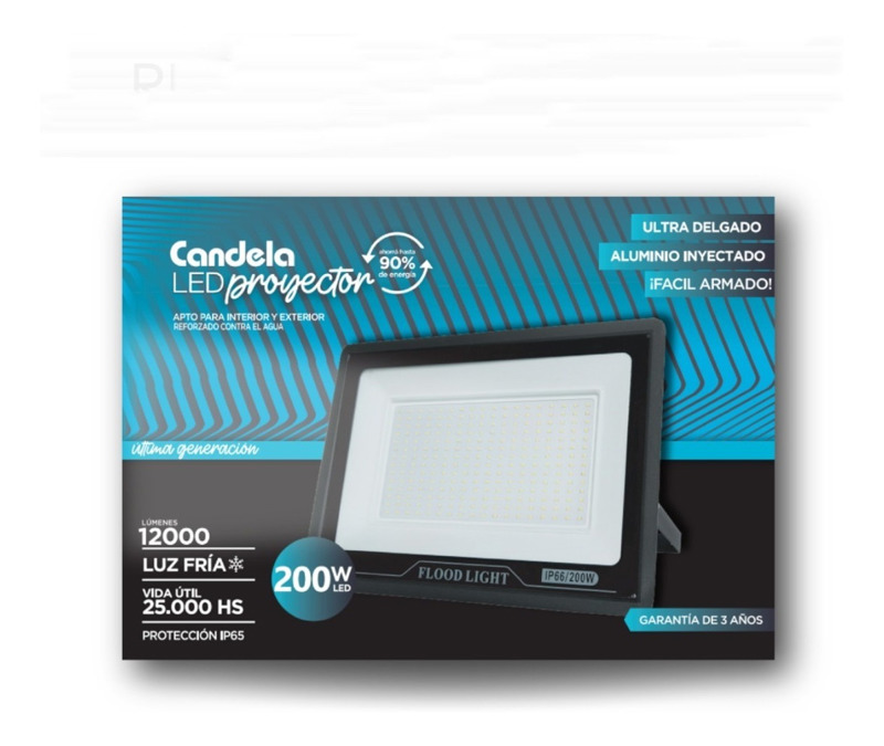 Proyector Reflector Led Candela 200w Luz Fría 200W - CANDELA ...