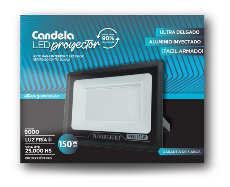 Reflector Led 150w Interior Exterior Proyector Candela 7276 - CANDELA ...