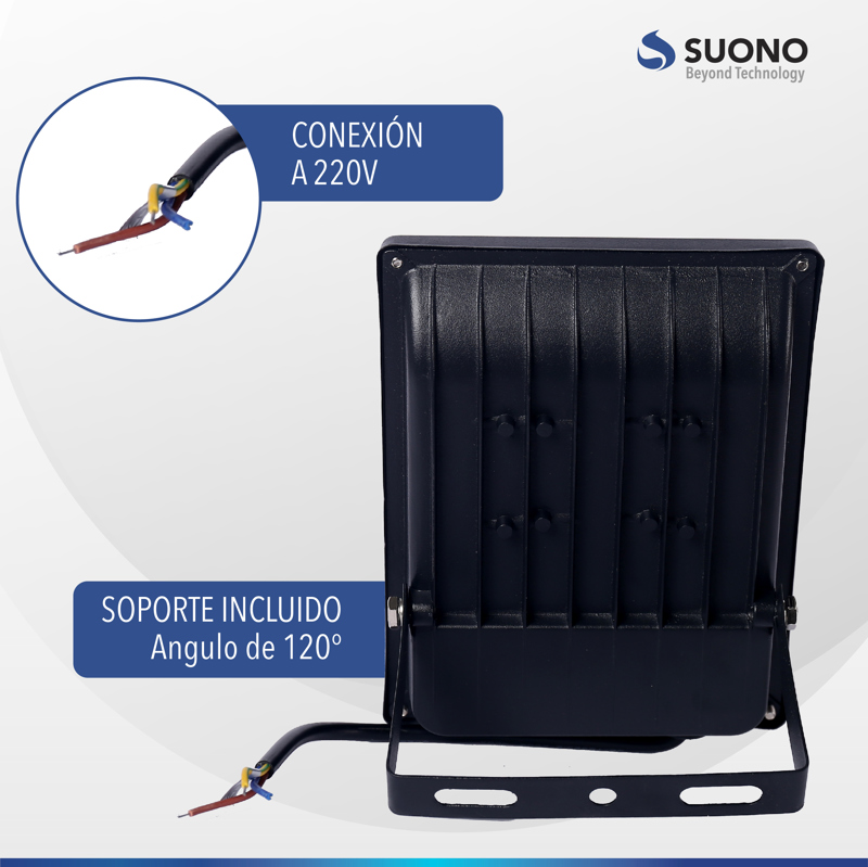 Pack X2 Reflector Led 30w Rgb Iluminacion Alta Luminosidad - SUONO ...