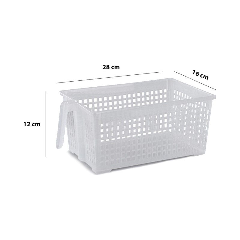 PACKX1 UNIDAD CESTO CALADO RECT CON MANIJA MED TRANSPARENTE ART 927 - COLOMBRARO - COLOMBRARO ...