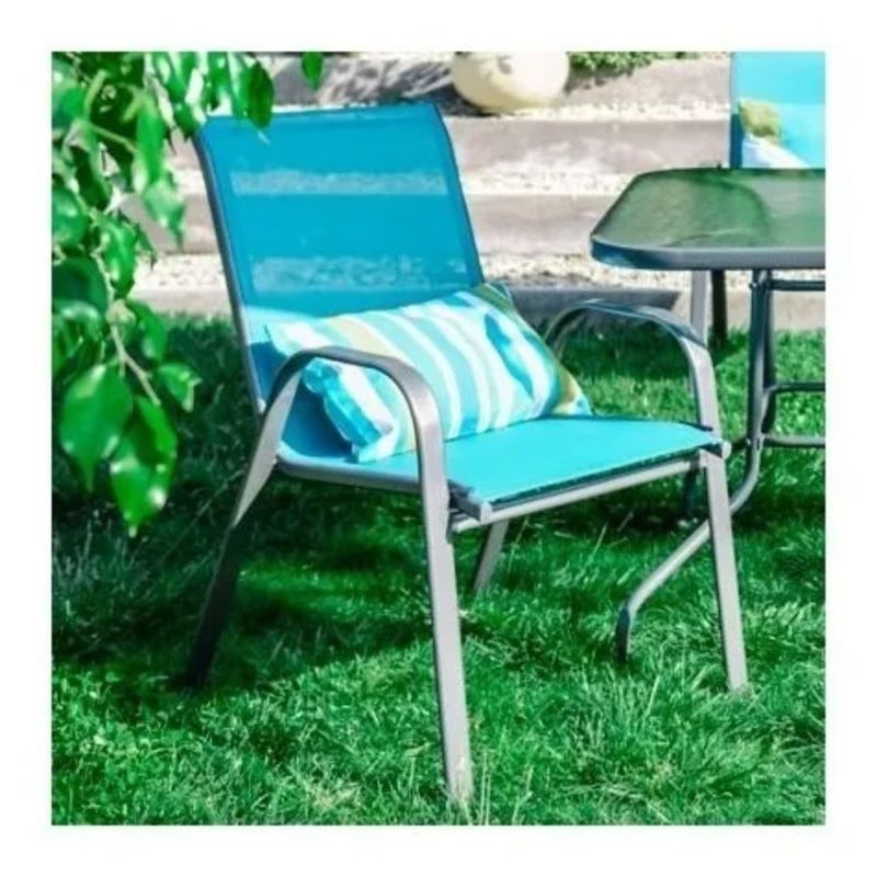 Silla Jardín Patio Country Reposera Sling Apilable Balcon - EXAHOME ...