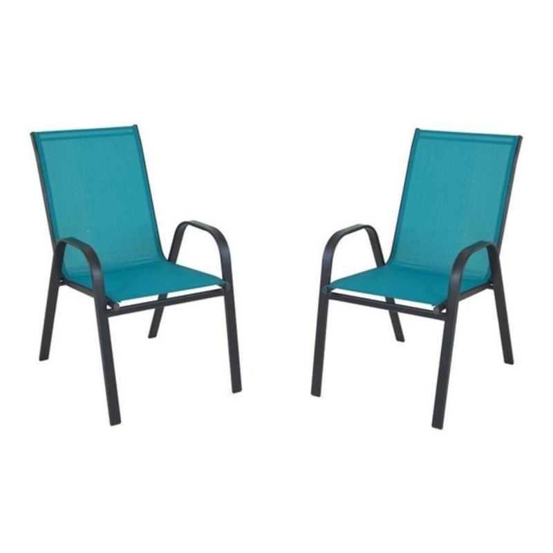 Silla Jardín Patio Country Reposera Sling Apilable Balcon - EXAHOME ...