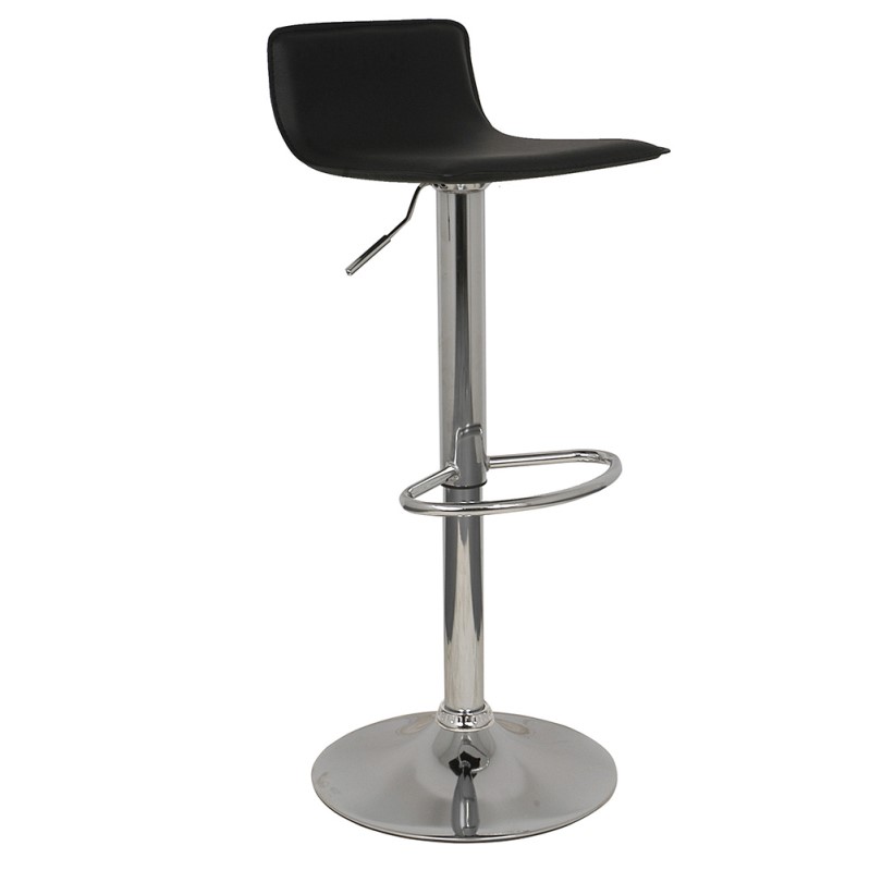 Banqueta Stick Ecocuero Negro Resp. Medio Altura Regulable - MAKOM ...