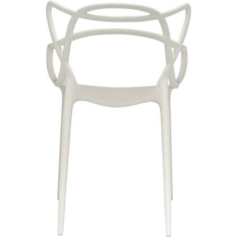 Silla Master Cocina Comedor Apilable Reforzada Polipropileno Blanco - MAKOM SILLAS Y BANQUETAS ...