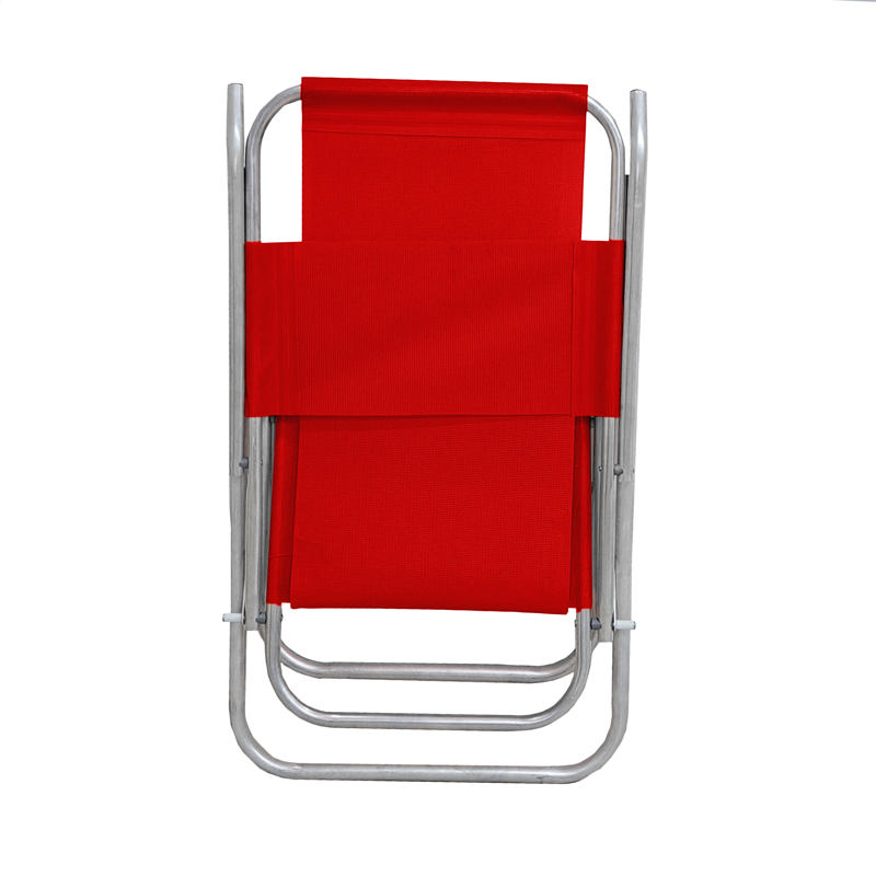 Reposera Plegable de Playa Aluminio 5 Posiciones Roja - HOGARIS ...