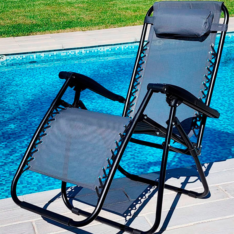 Reposera Gravedad cero Gris - GARDEN LIFE REPOSERAS Y SILLONES - Megatone