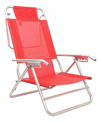 Reposera Avelino 1013 5 Posiciones Coversol Rojo Reforzada - AVELINO ...