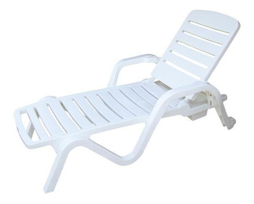 Reposera Garden Life Toronto 5 Posiciones Color Blanco - GARDEN LIFE ...