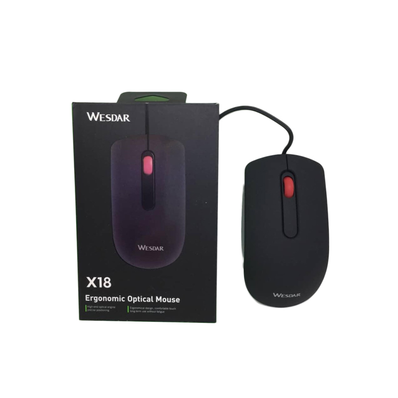 Mouse Optico Wesdar X18 USB 1200 Dpi Oficina Escritorio Goma - WESDAR MOUSE, TECLADO Y PARL ...