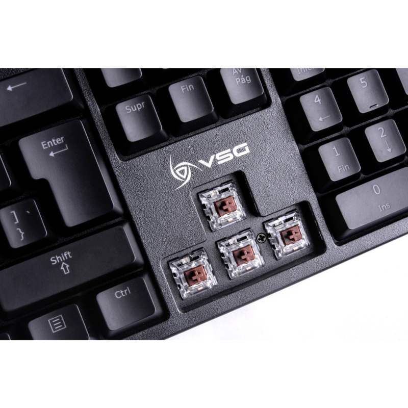 Teclado VSG Alnilam Blanco Kailh Blue - VSG TECLADOS GAMER - Megatone