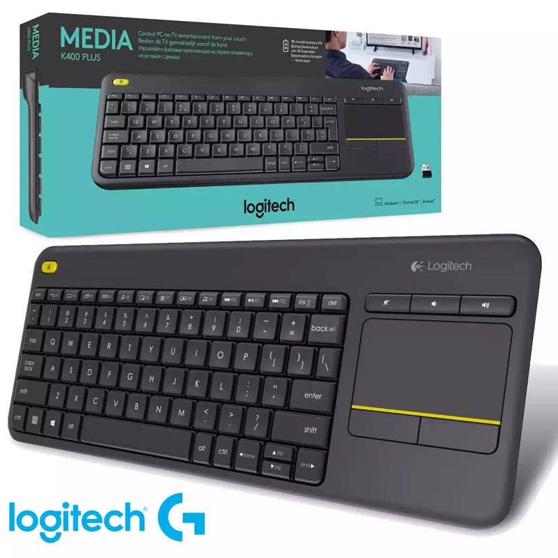 Teclado Inalambrico Logitech Media K 400 Plus Español - LOGITECH MOUSE ...
