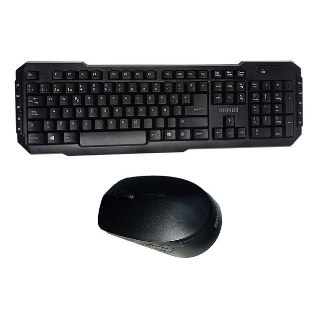 Teclado y Mouse Inalámbrico Maxell WKBC200 Wireless Keyboard Negro ...
