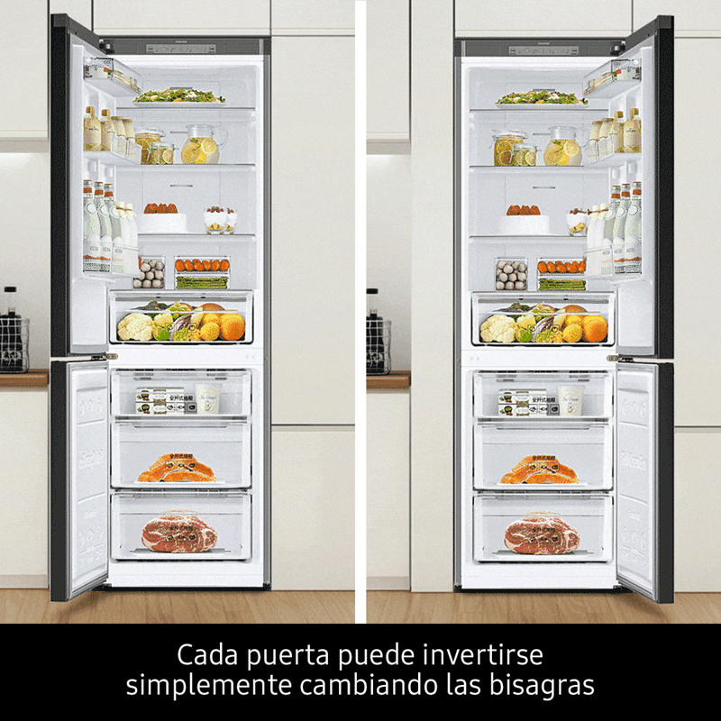 Heladera Samsung Bespoke 328L Satin SkyBlue - SAMSUNG HELADERA CON ...