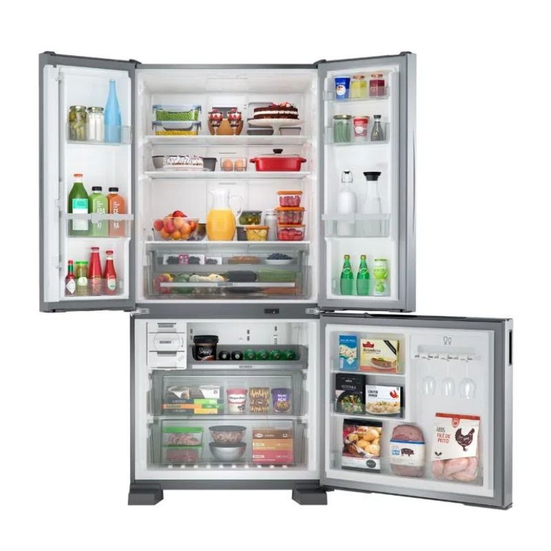 HELADERA CFREEZER ABAJO WHIRLPOOL WRO85AK NO FROST GRIS 554 LTS ...