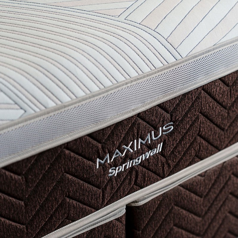Sommier y Colchón Resortes Pocket Springwall Maximus Viscoelástico ...